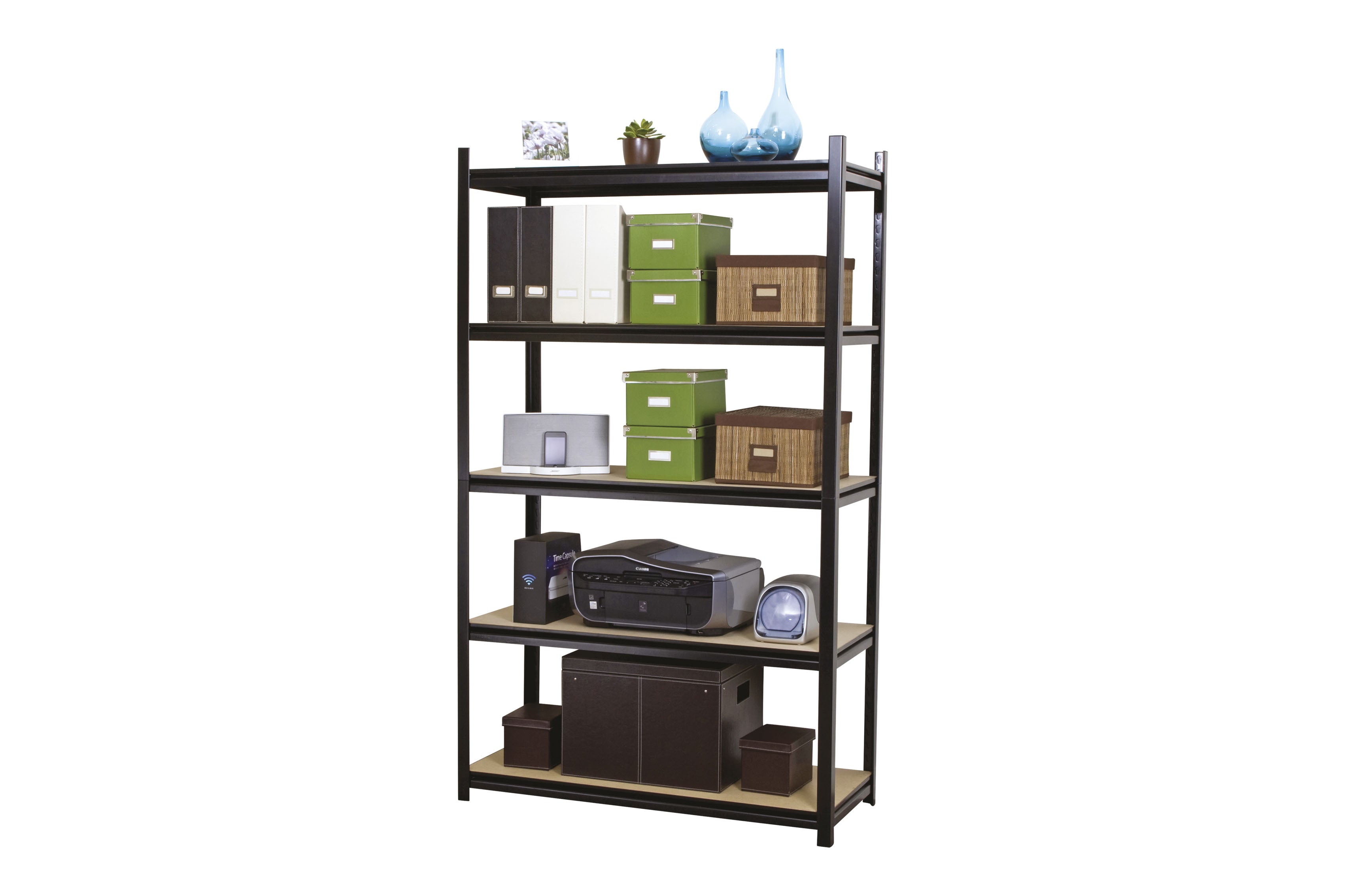 Summit Studio Shelving Units with Beech Melamine Shelf Levels – SupplyWorks