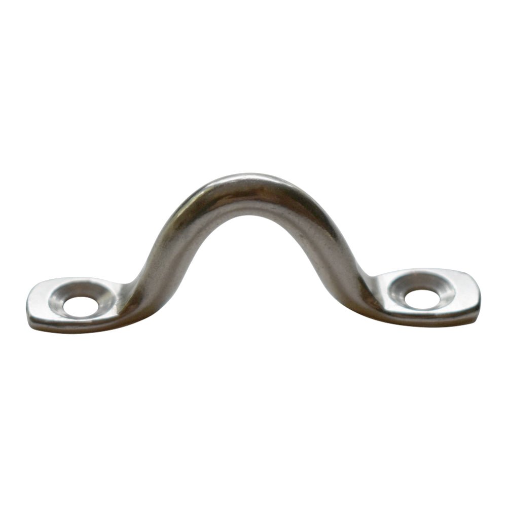 Heavy Duty Saddle Eye Strap with Countersunk Holes - Stainless Steel ...